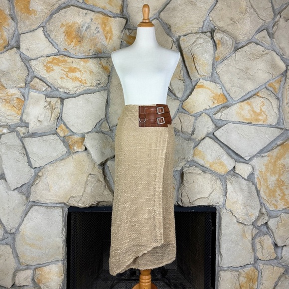 Ralph Lauren Blue Label | Skirts | Ralph Lauren Buckletrim Silk Knit ...